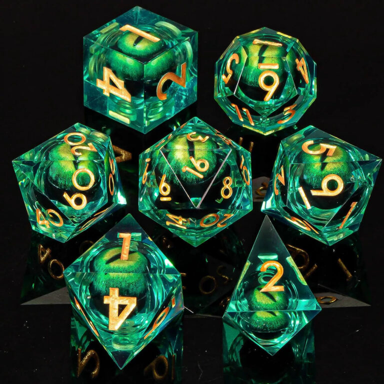 Beholder's Dragon Eye Quicksand Resin Dice COC TRPG Dice DND Cthulhu 6/ ...