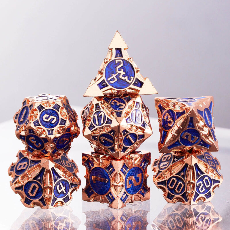 COC TRPG metal dice Baldur's Gate dice set multi-faceted D20/D6 Cthulhu ...